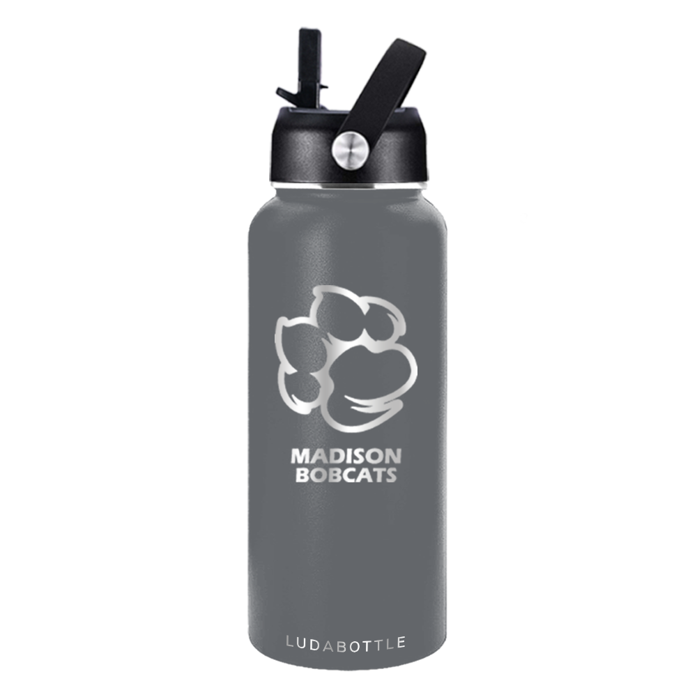 32oz BOTTLE MADISON BOBCATS CLASSIC PAW – LUDABOTTLE