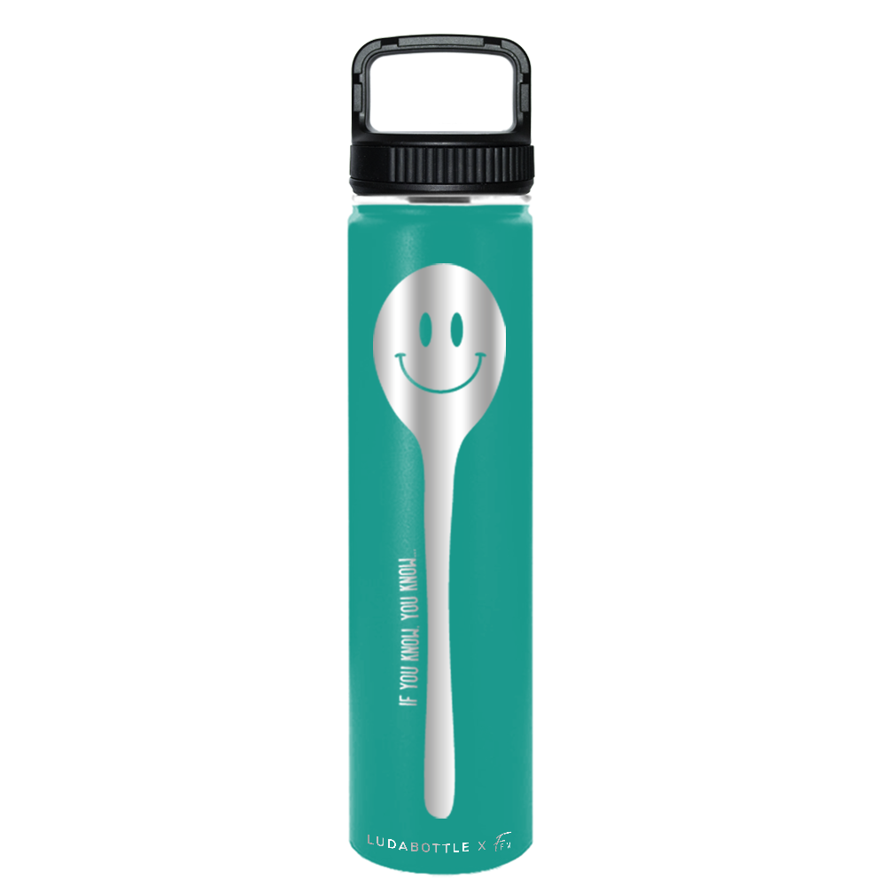 24oz BOTTLE SMILEY SPOON – LUDABOTTLE
